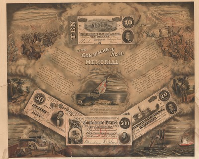 "The Confederate Note Memorial, poem found on Confederate bills"