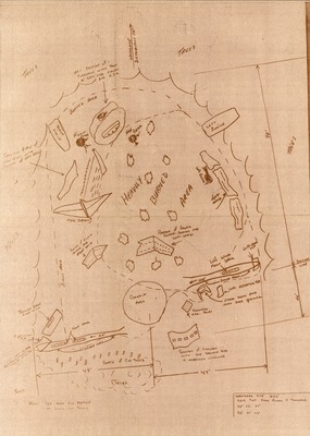 "WV State Police Sketch of MU Plane Crash site"