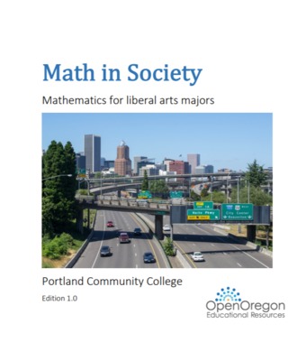 "Math in Society: Mathematics for liberal arts majors"