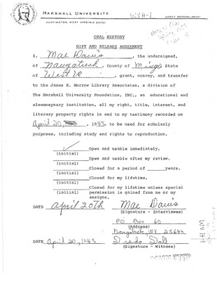 "Oral History Interview: Mea Davis" by Mea Davis