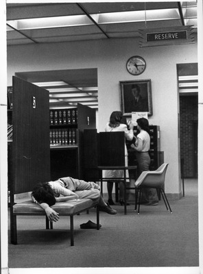 "Reading room, Morrow Library" by Jeff Seager