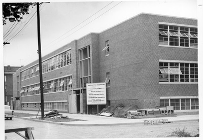 "Construction of Physical Ed. Building, later Gullickson Hall, ca. 1961"